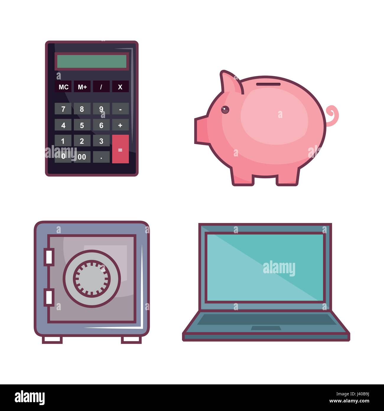 Money-related objects design Stock Vector Image & Art - Alamy