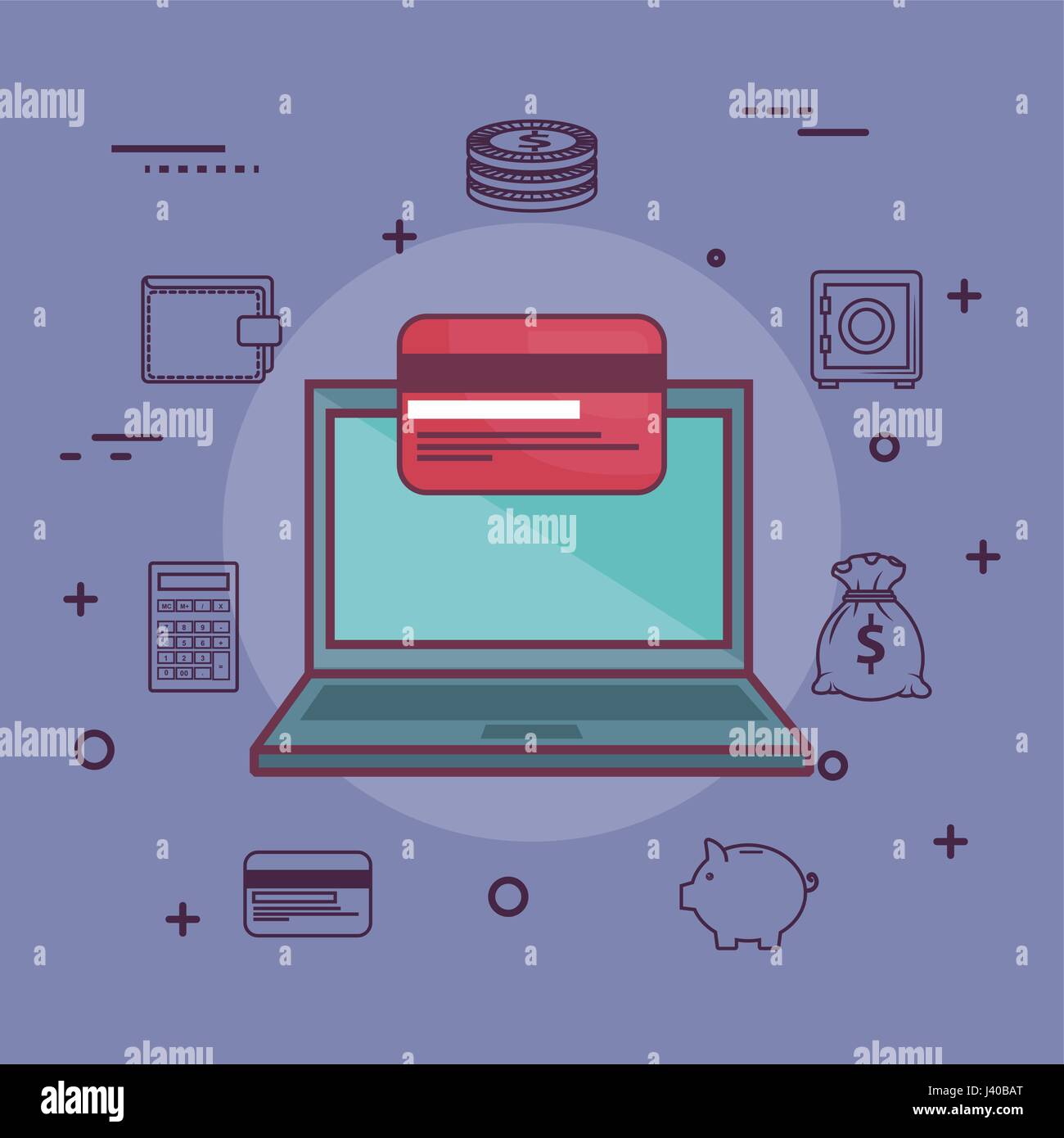 Money related objects design hi-res stock photography and images - Alamy