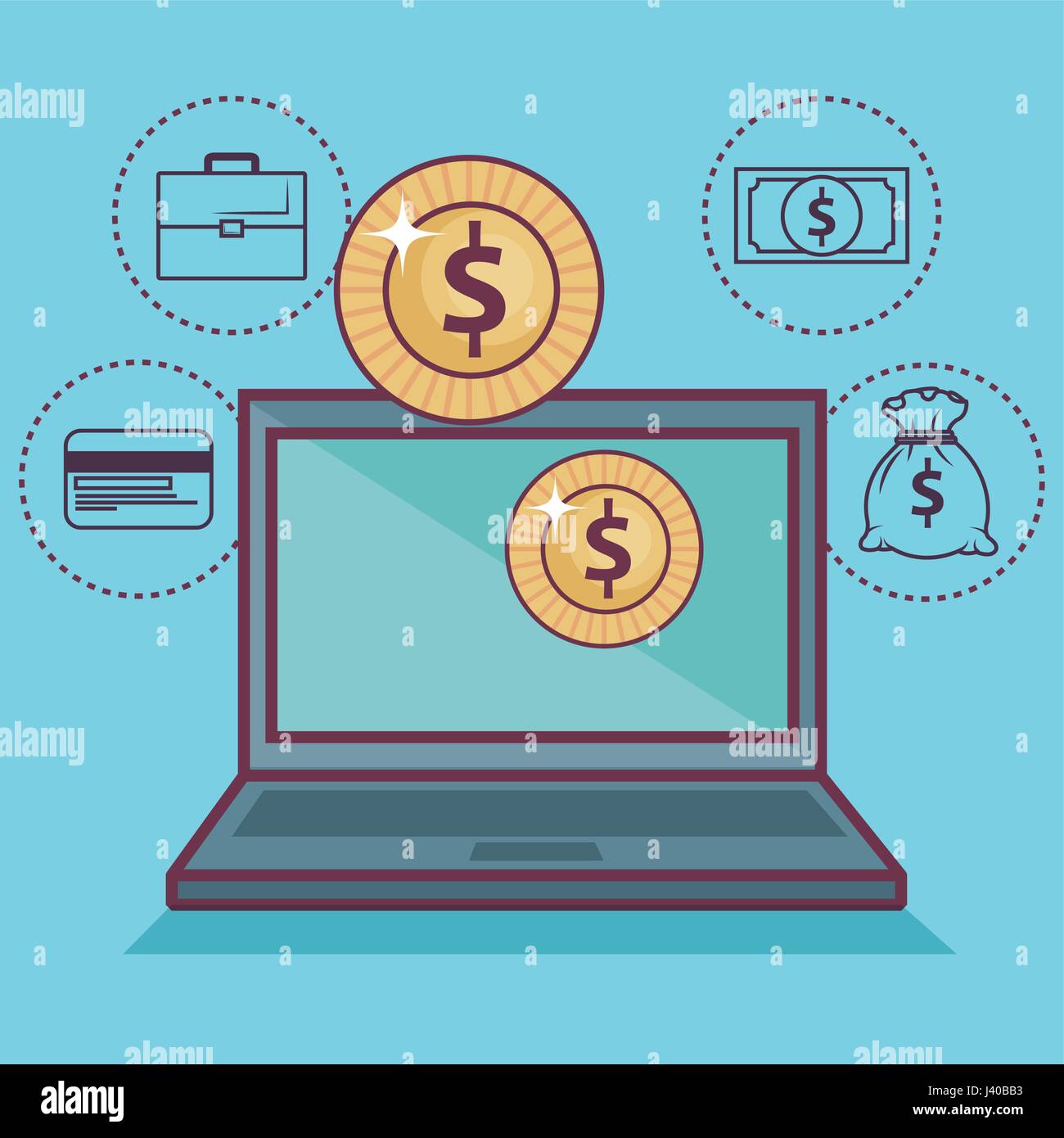 Money-related objects design Stock Vector Image & Art - Alamy