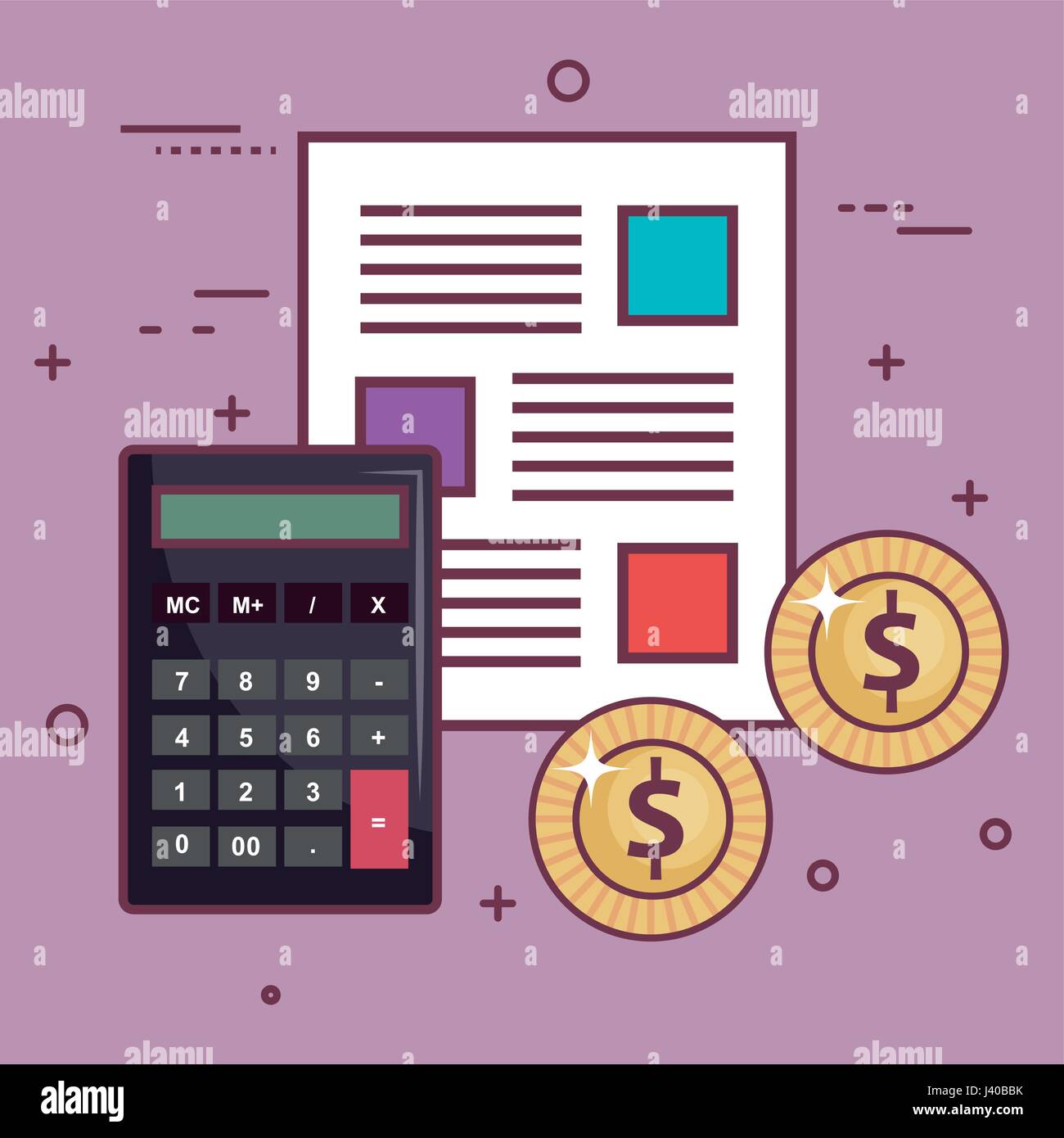 Money-related objects design Stock Vector Image & Art - Alamy