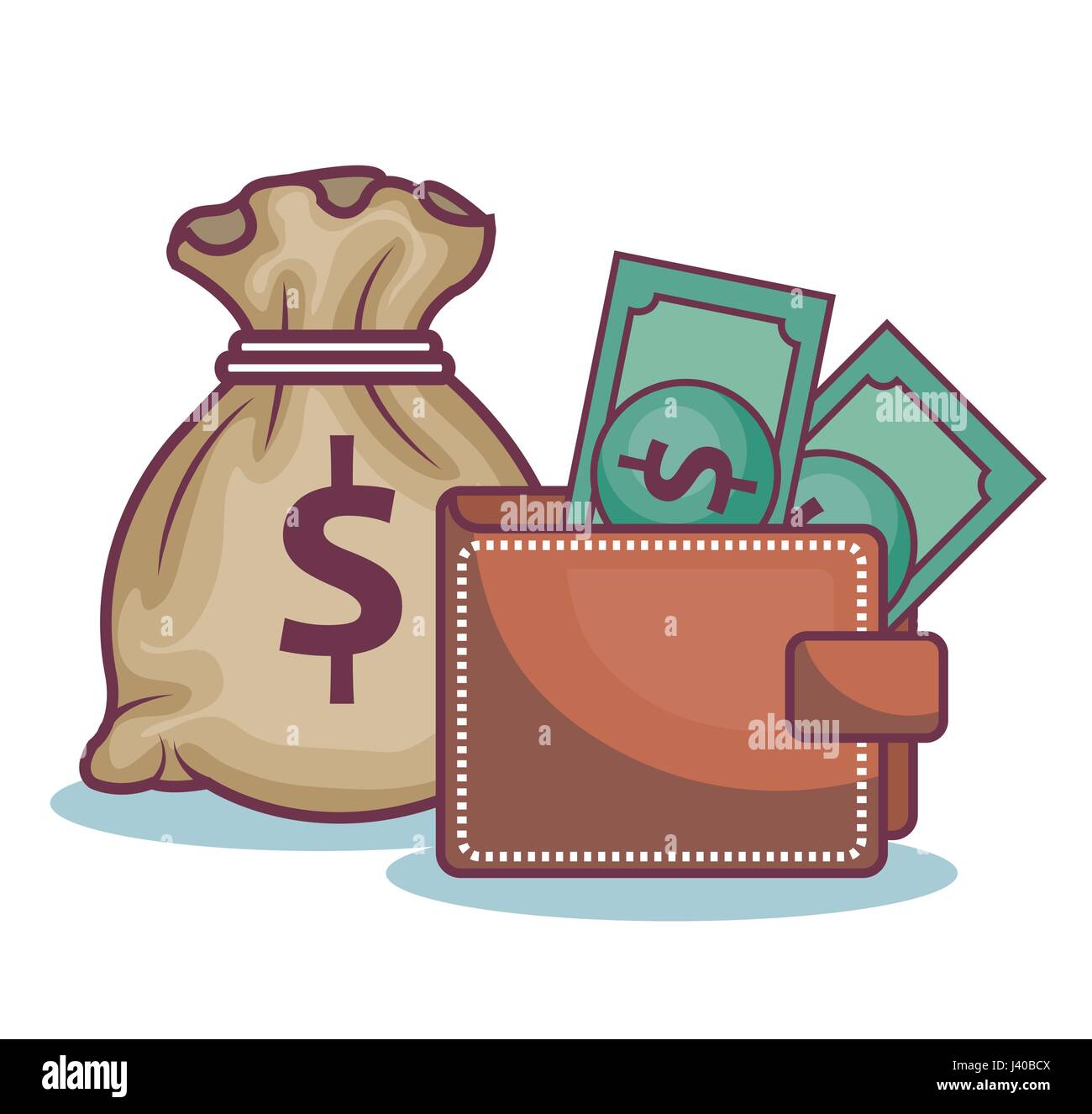 Money related objects design hi-res stock photography and images - Alamy