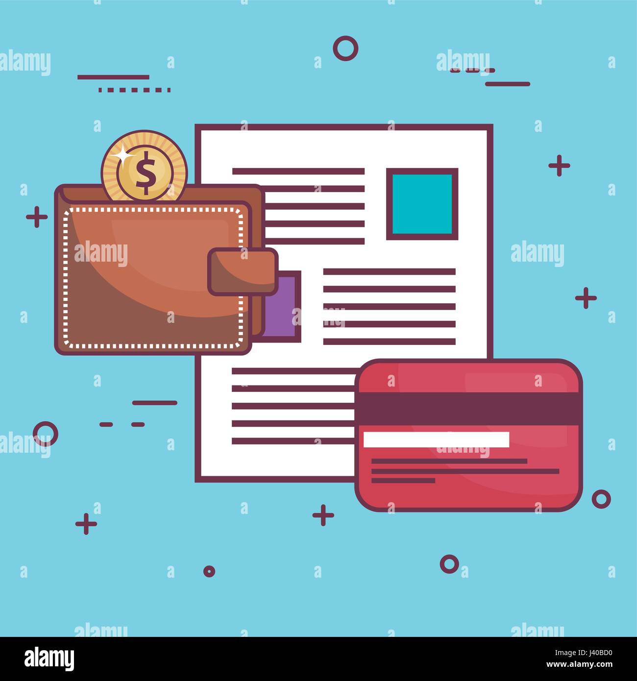 Money related objects design hi-res stock photography and images - Alamy