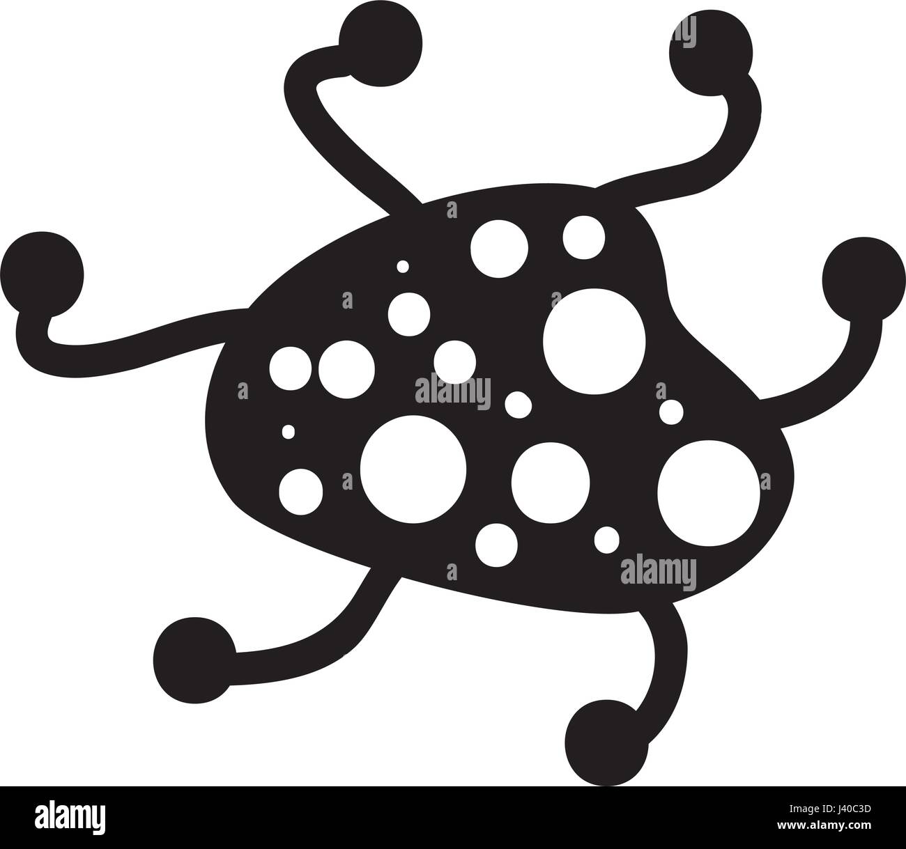 Bacterial cell structure icon Stock Vector Image & Art - Alamy