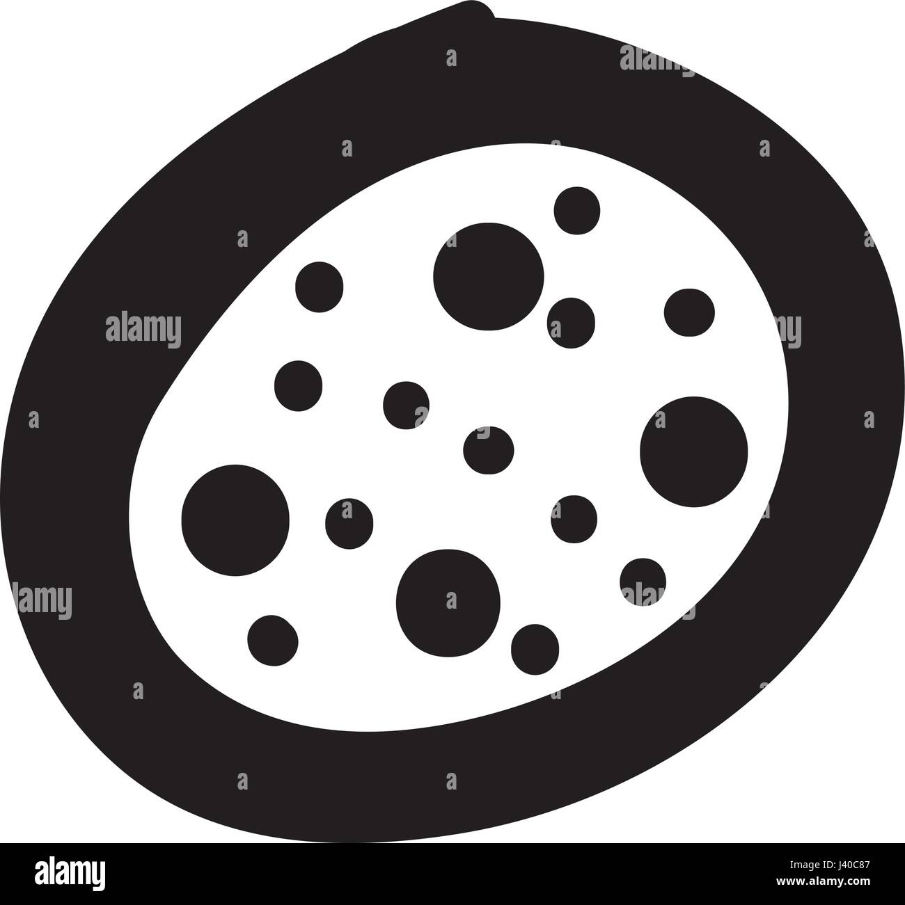 Bacterial cell structure icon Stock Vector Image & Art - Alamy