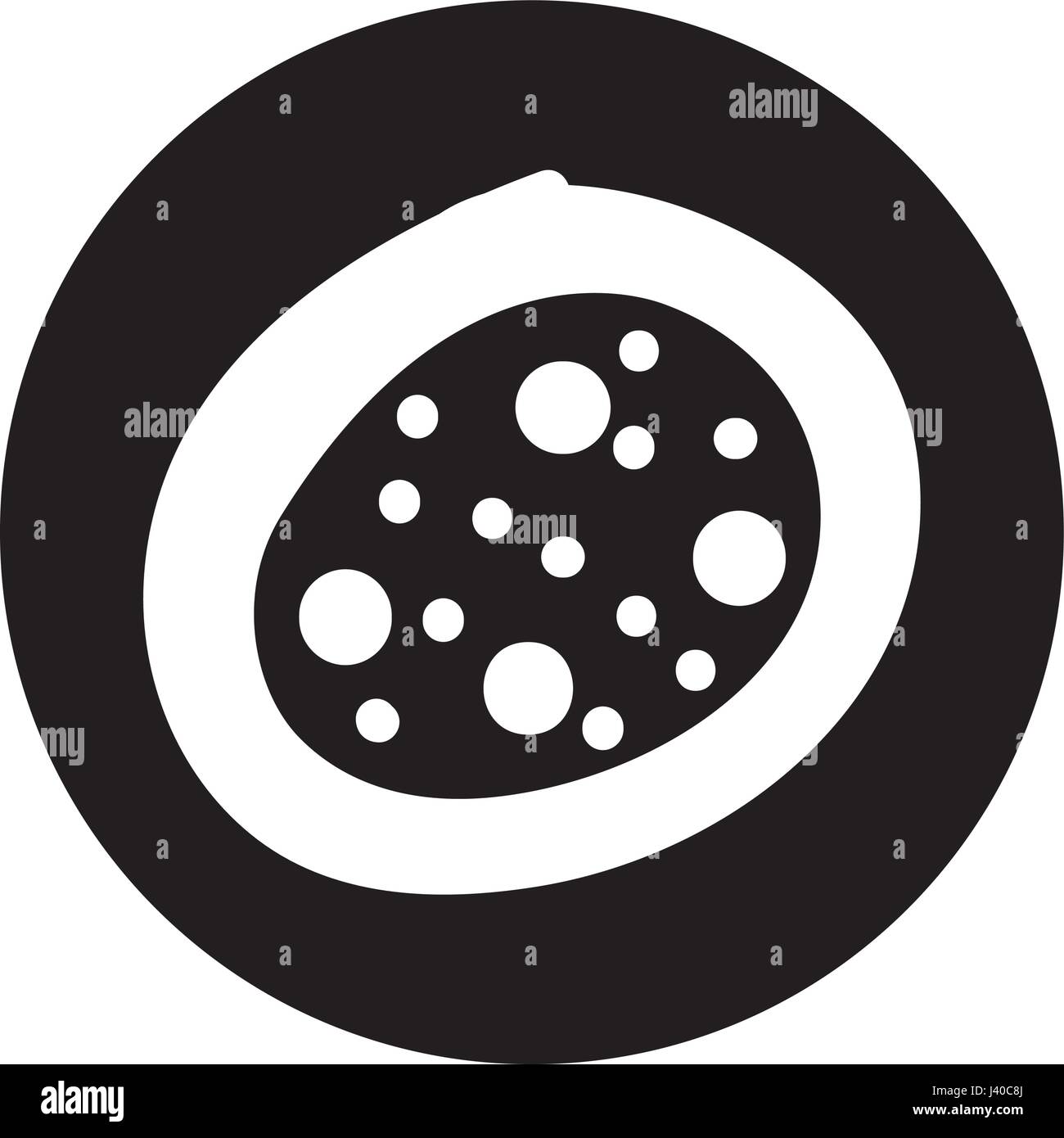 Bacterial cell structure icon Stock Vector Image & Art - Alamy