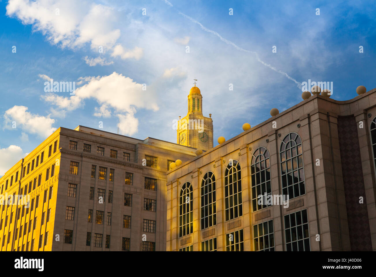 Boston, Massachusetts - July 4,2016: The Newbry building in Boston ...