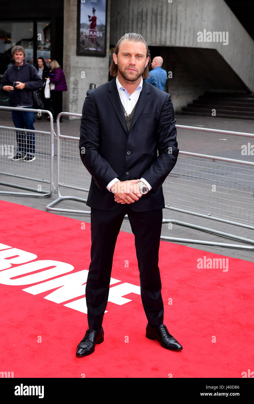 Luke J I Smith attending the UK Premiere of Jawbone at BFI Southbank ...
