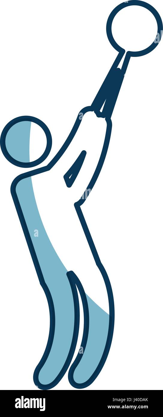 Silhouette of athlete practicing Bullet throw Stock Vector Image & Art ...