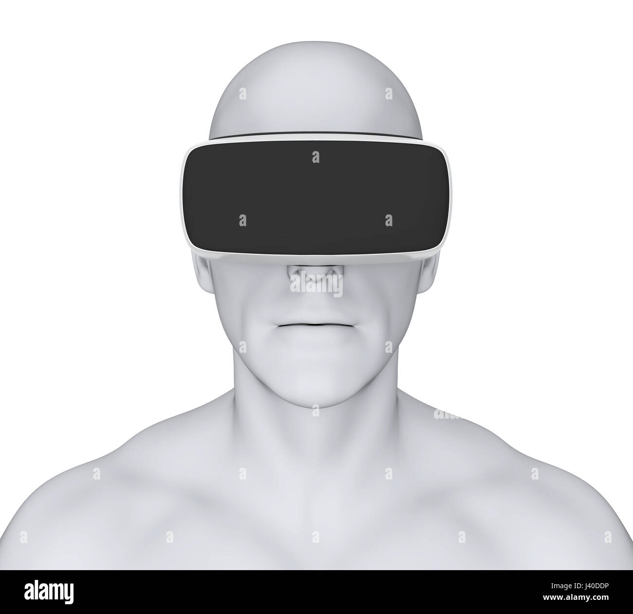 Human Wearing Virtual Reality Headset Stock Photo - Alamy