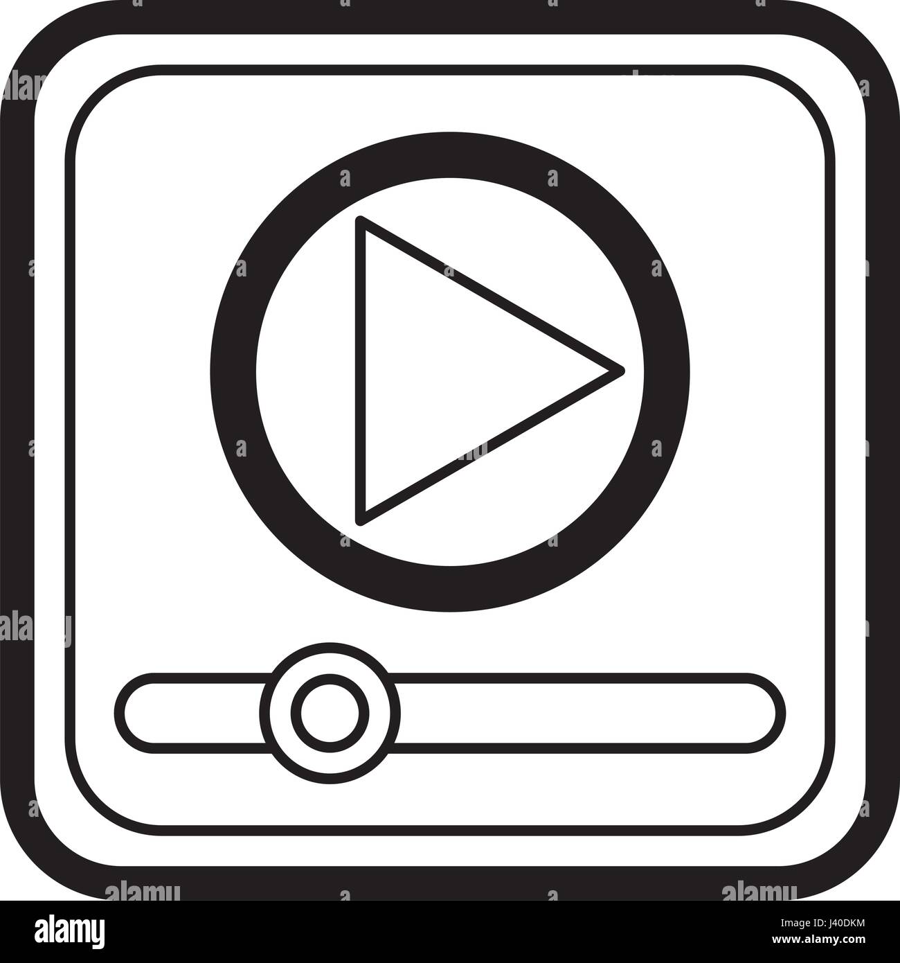 media player application icon Stock Vector Image & Art - Alamy