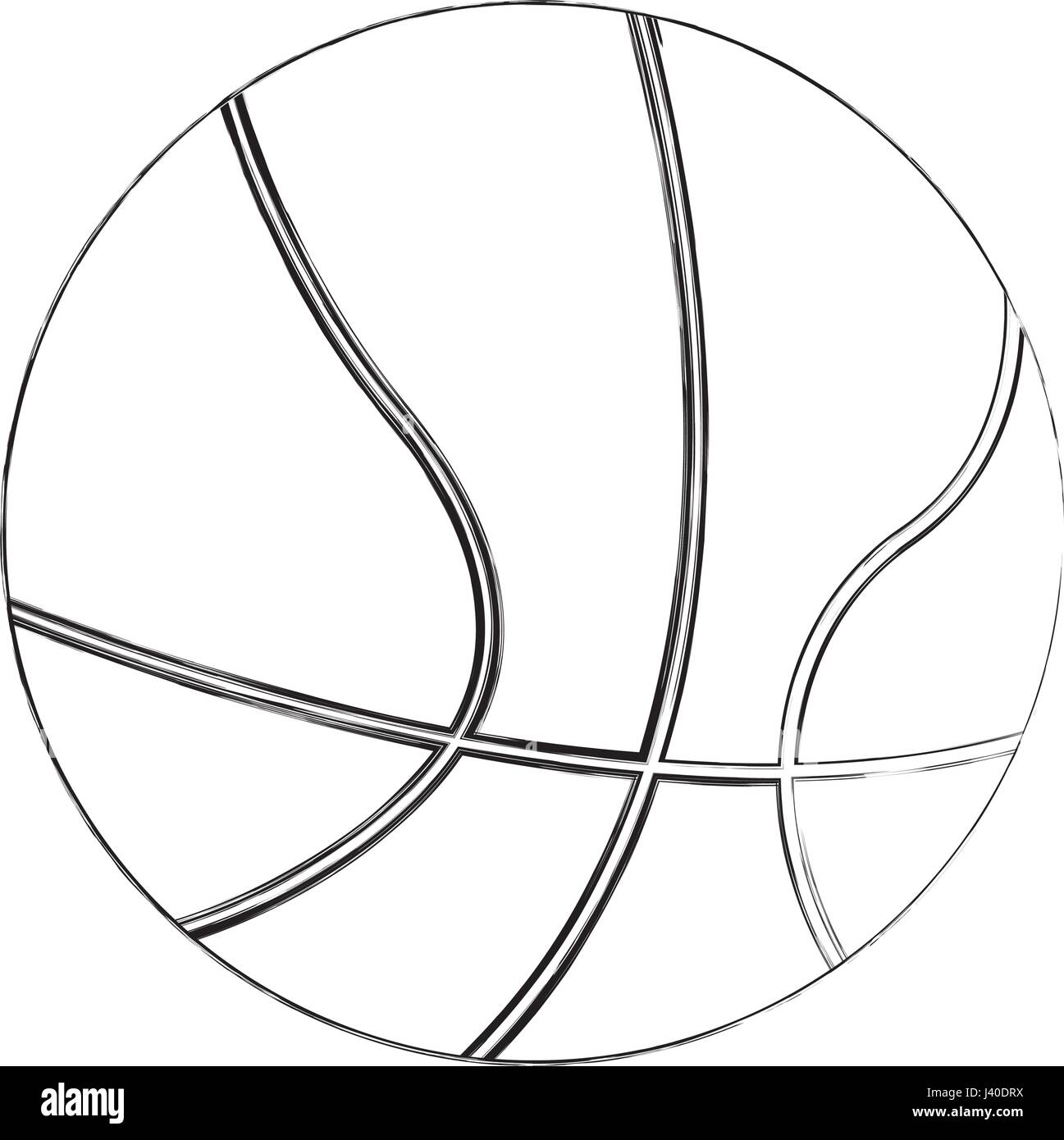 basketball balloon isolated icon Stock Vector Image & Art - Alamy