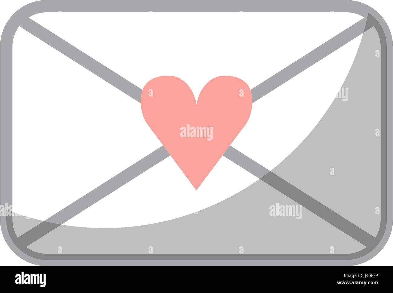 envelope with heart love romantic icon Stock Vector Image & Art - Alamy
