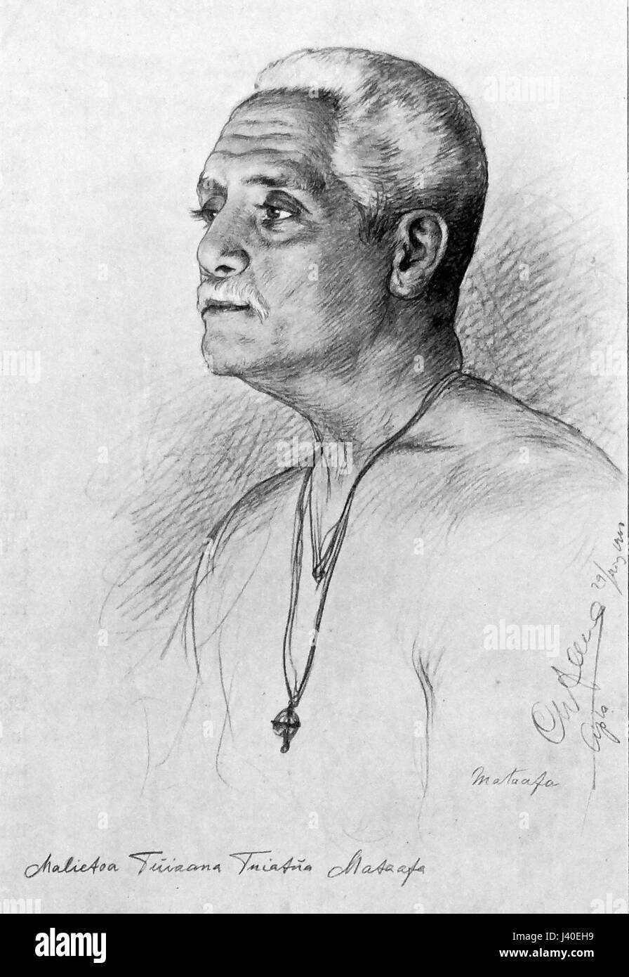 Mataafa by C. W. Allers, 1900 Stock Photo - Alamy