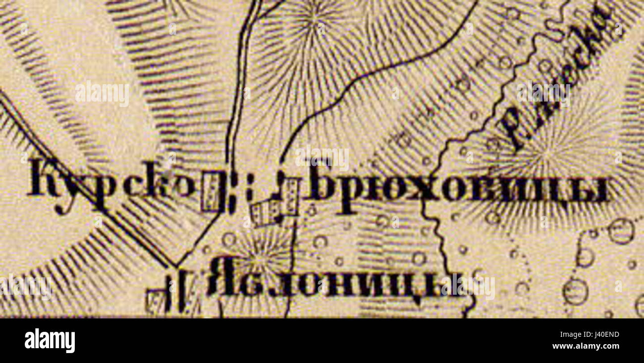 A historical representation of the Kursk region in 1863, capturing the ...