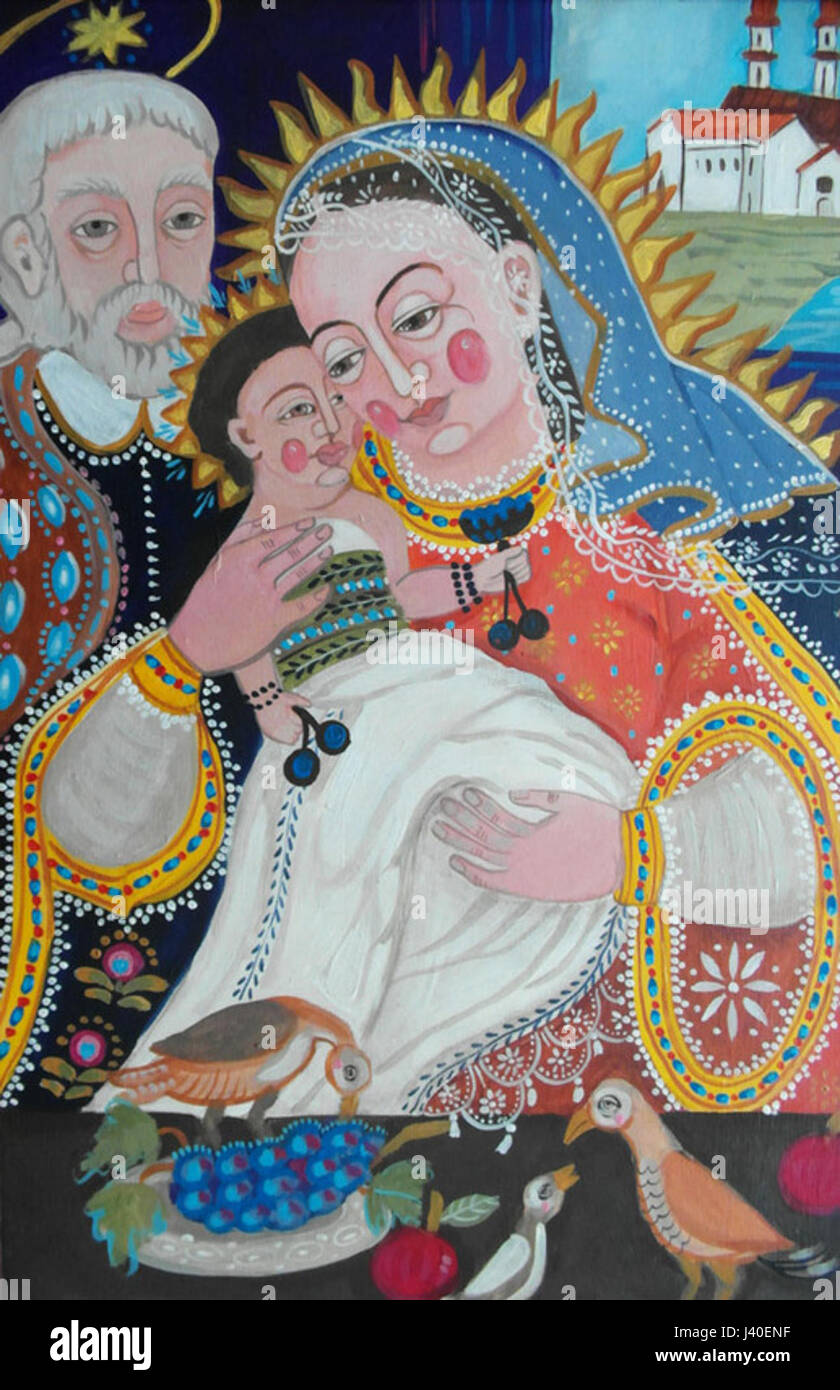 'Matka Boza Dzikowska' is a folk religious icon painted by an unknown ...