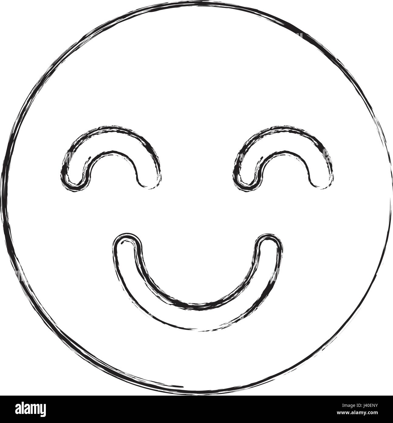 happy face isolated icon Stock Vector Image & Art - Alamy