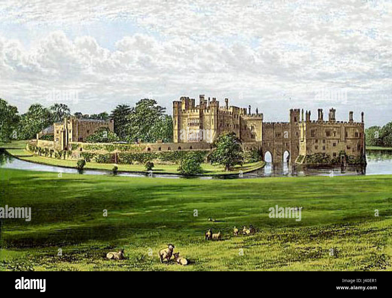 Leeds Castle is a historical landmark in England, and 'Morris edited ...
