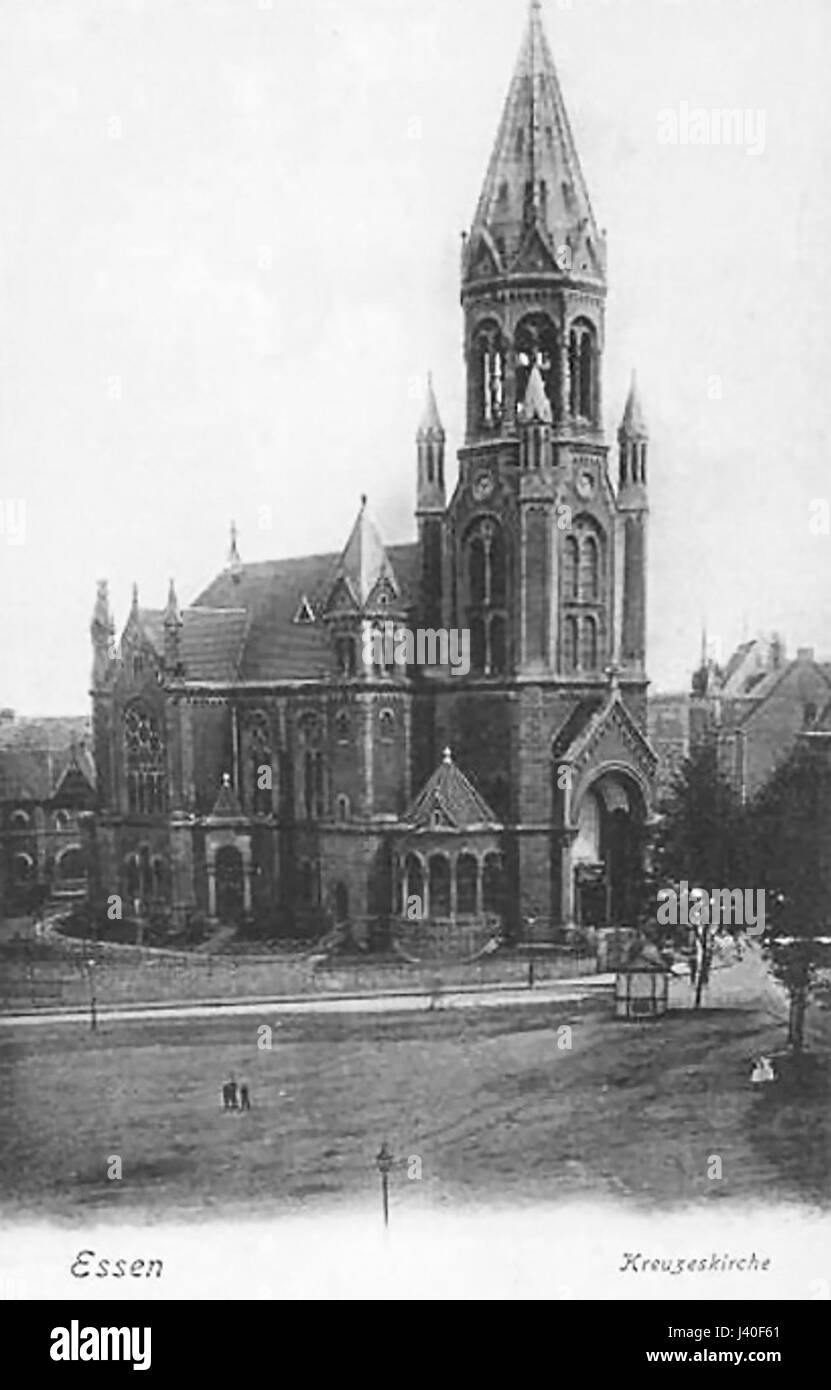 The Kreuzeskirche in Essen, Germany, built in 1905, is a significant ...