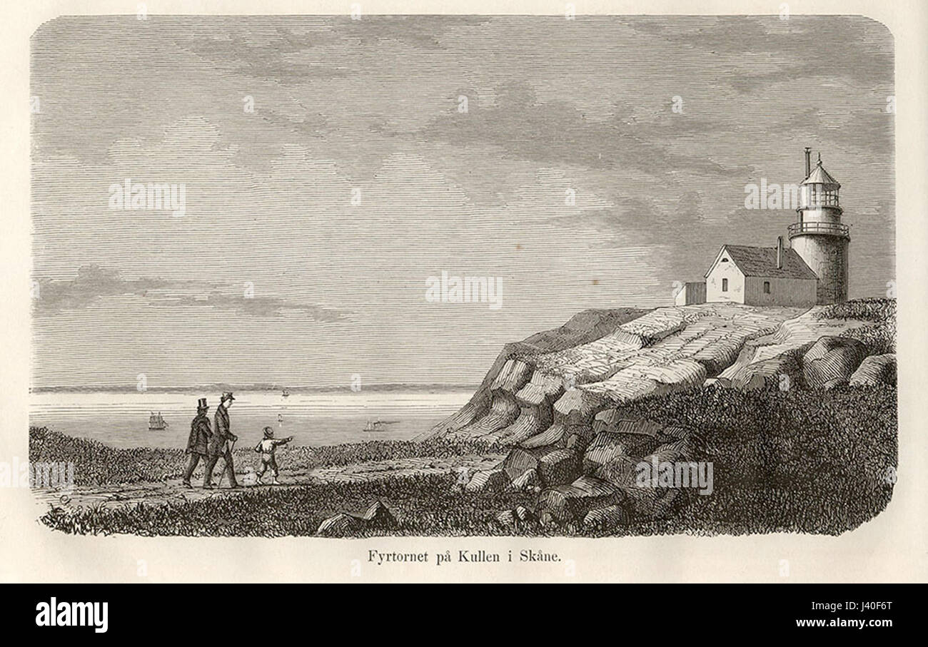 Kullens fyr 1860 Stock Photo - Alamy