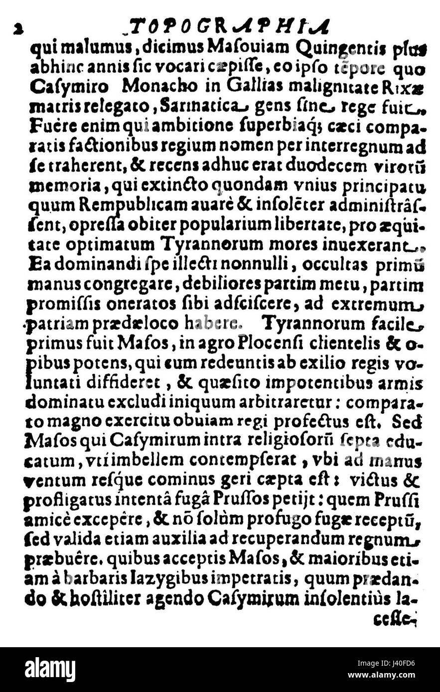 'LA Topographia sive Masoviae descriptio' by Andrea Swiecicki is a ...
