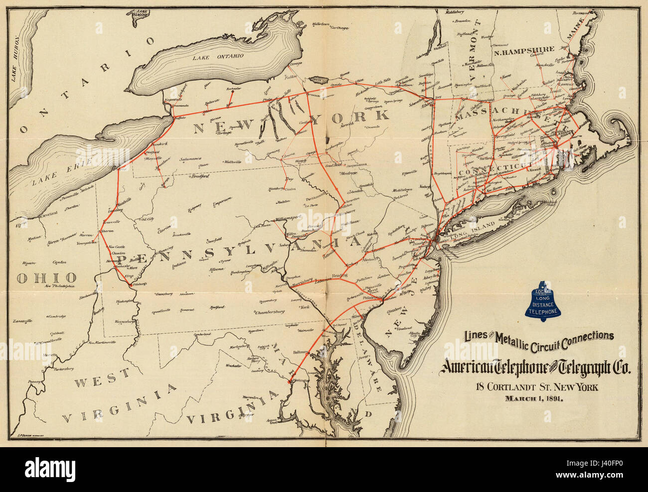 A 1891 publication by the American Telephone and Telegraph Company ...