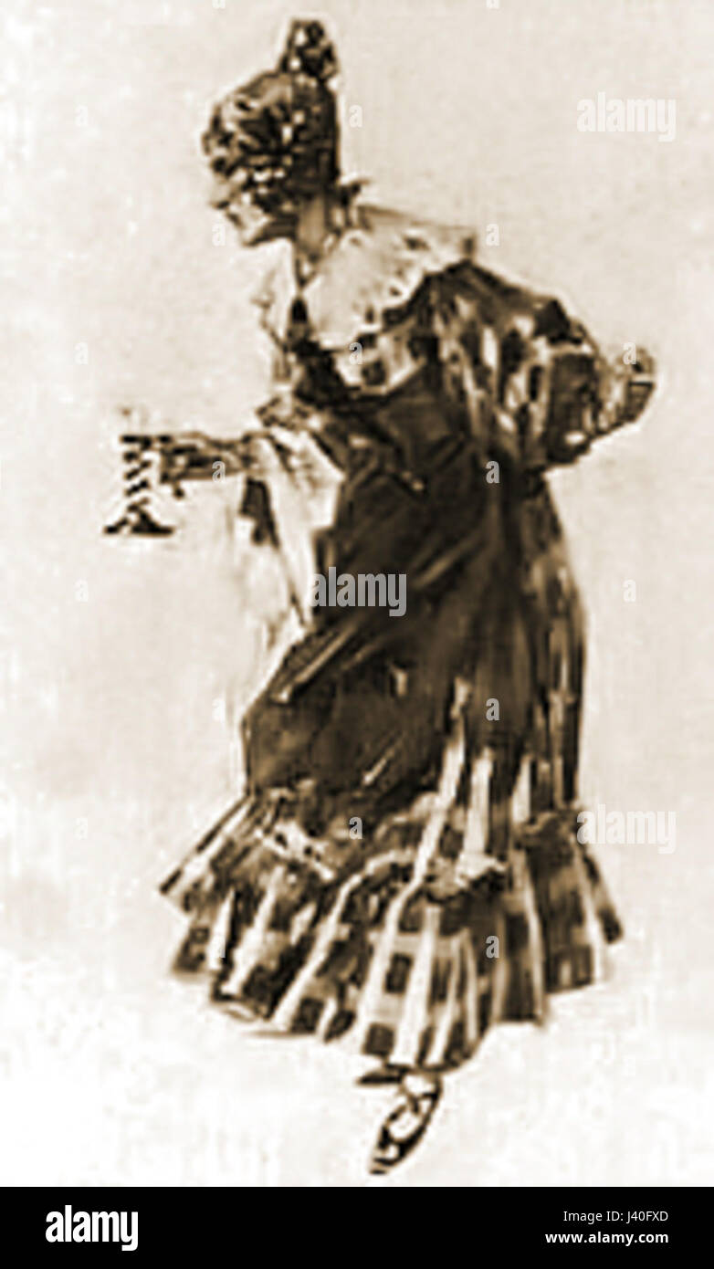 La Boheme Mimi Costume cropped Stock Photo - Alamy