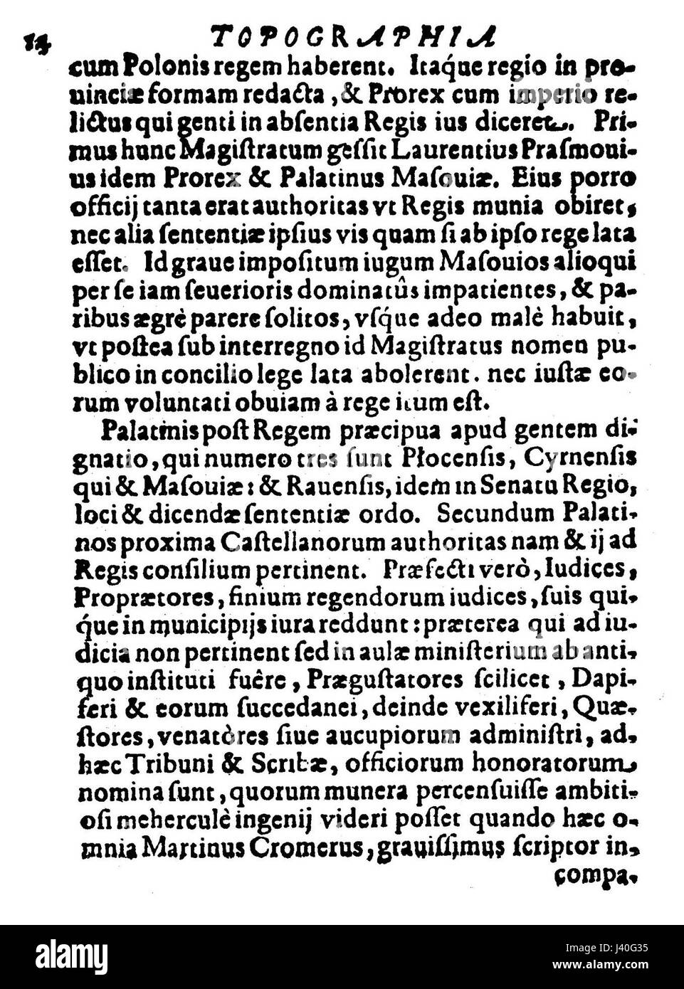 'LA Topographia sive Masoviae' is a historical work by Andrea Swiecicki ...