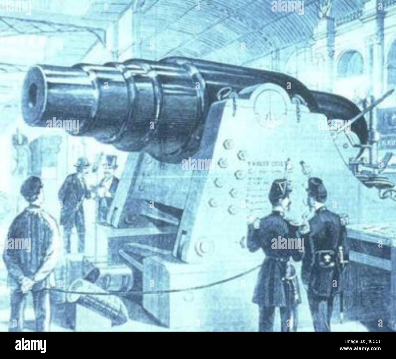 The Krupp gun displayed at the 1867 Exposition Universelle in Paris was ...