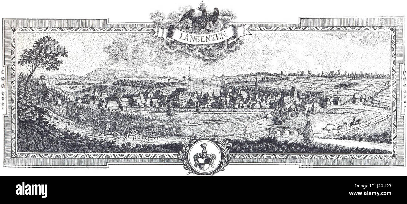 A historical reference to the town of Langenzenn in Germany around the ...