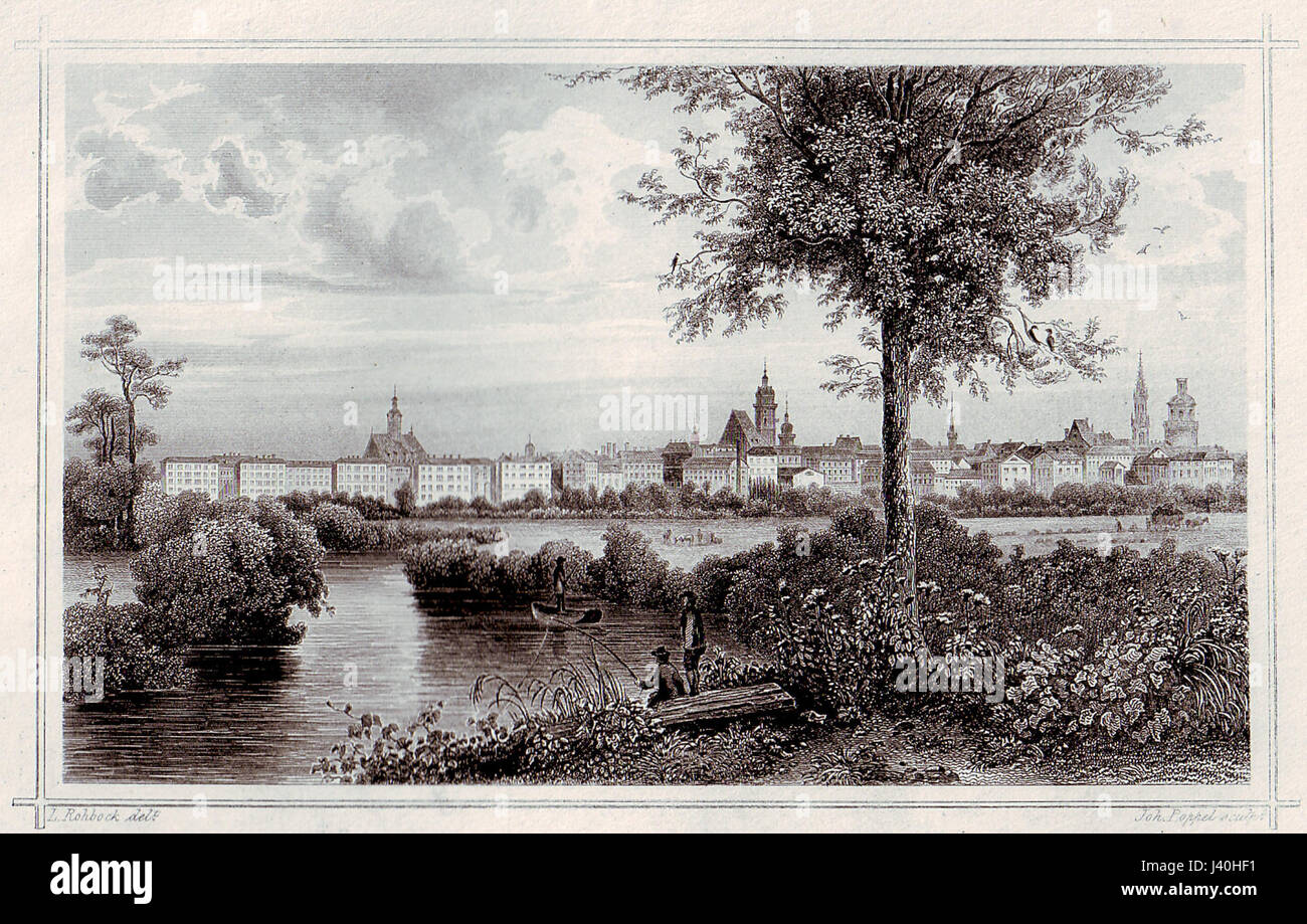 The 'Leipzig Stich von 1875' is a historic engraving from 1875 ...