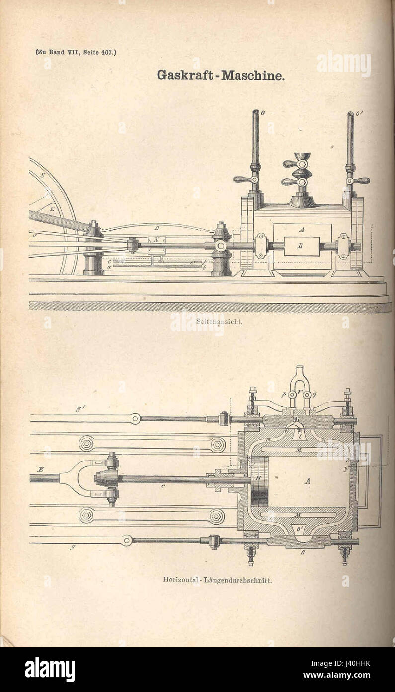 The Lenoir Motor, developed by Belgian engineer Jean Joseph Etienne ...