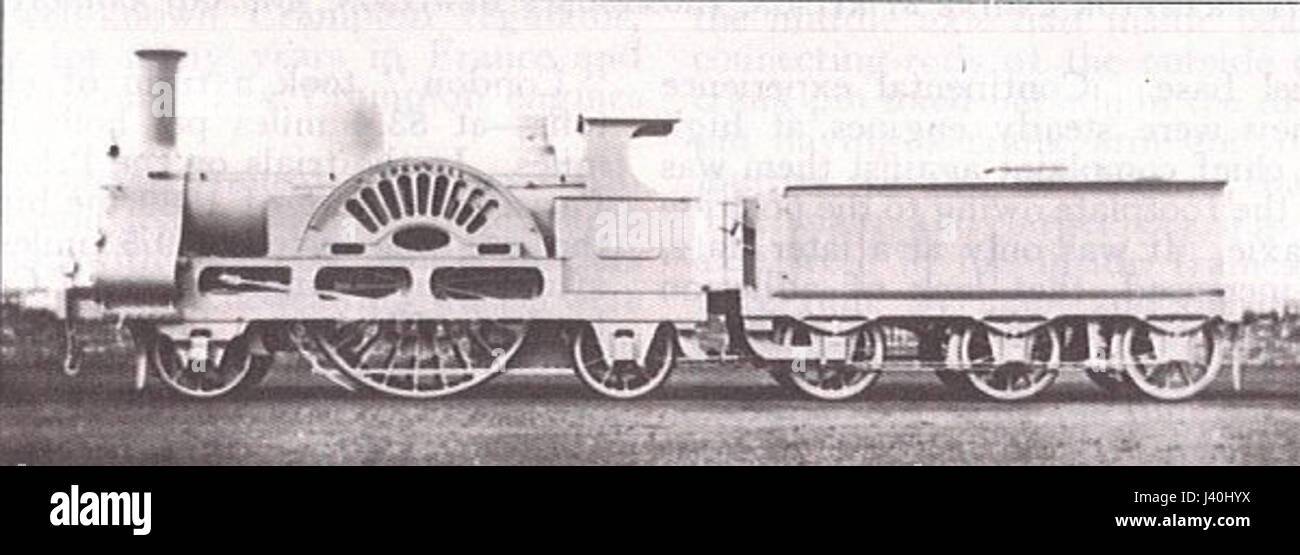 Locomotive Cornwall as modified 1858 Stock Photo - Alamy