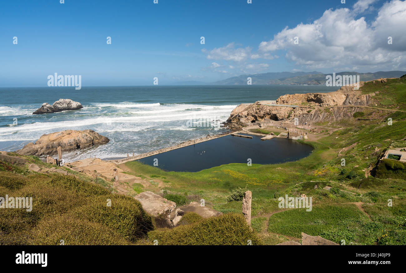 Remains of Sutro Baths Point Lobos San Francisco Stock Photo - Alamy