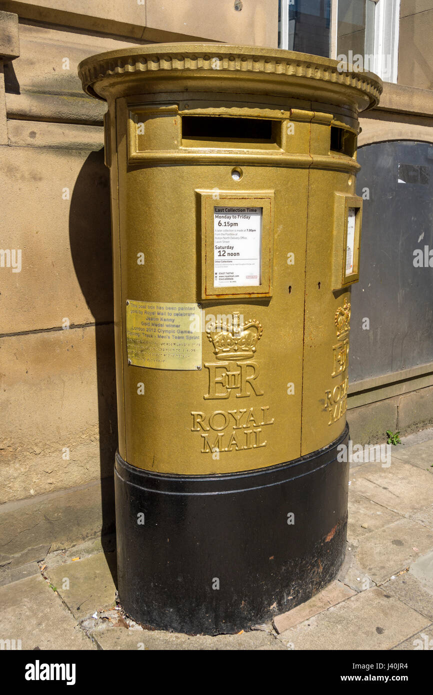 Gold mail box bolton hi-res stock photography and images - Alamy