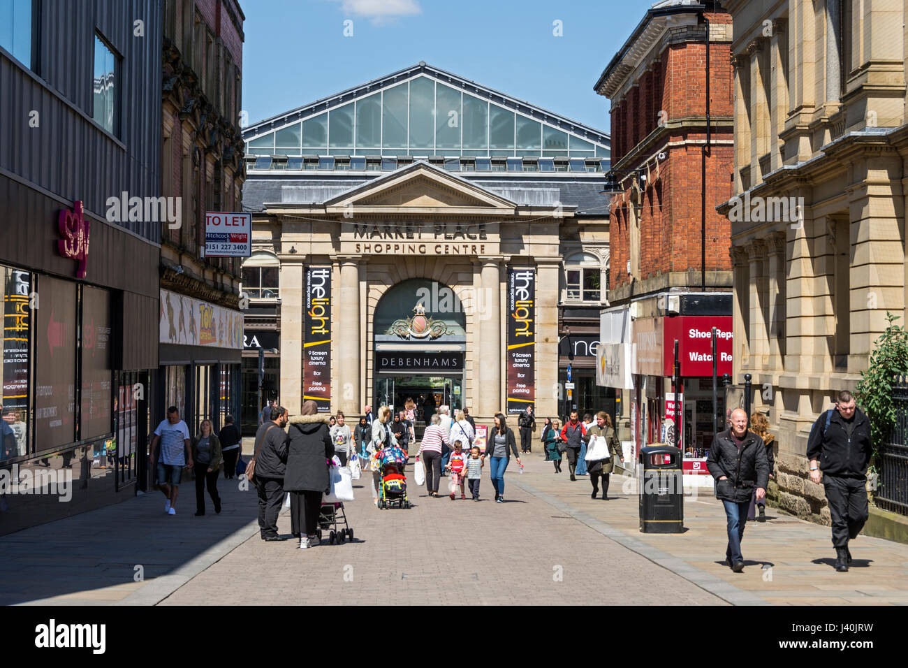 Entrance to the Market Place Shopping Centre, from Market Street ...