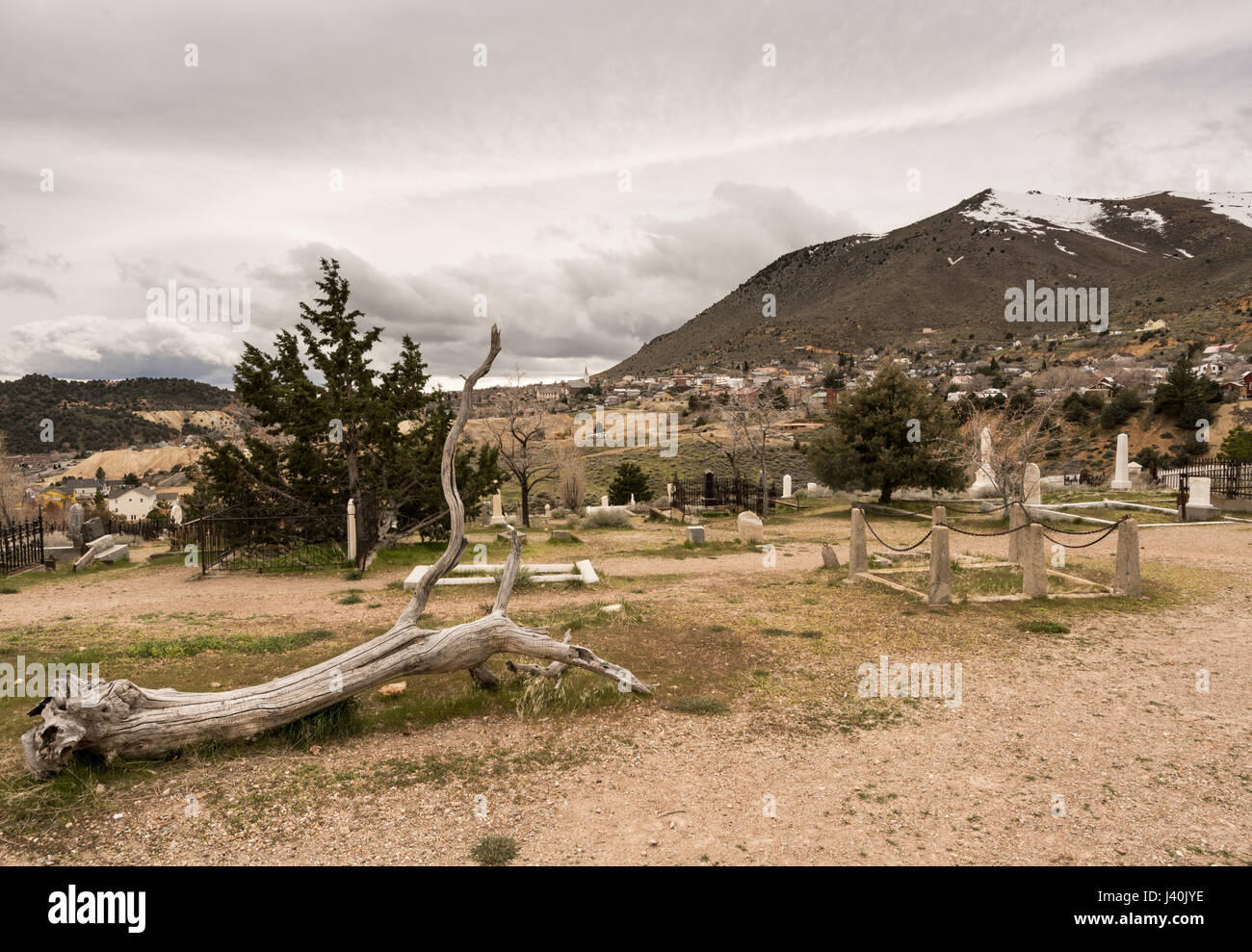Virginia City in Nevada was center of gold and silver rush Stock Photo ...