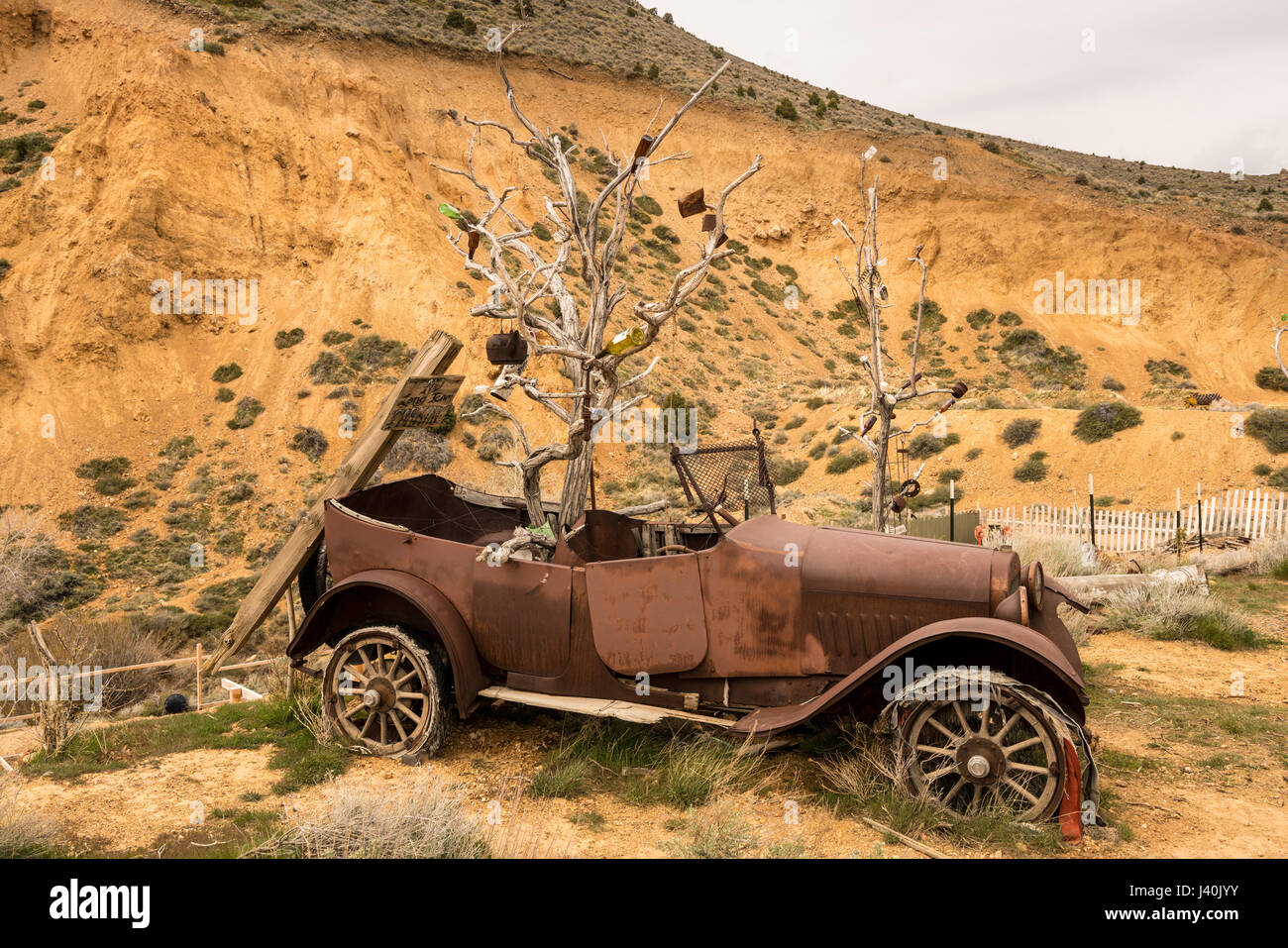Virginia City in Nevada was center of gold and silver rush Stock Photo ...