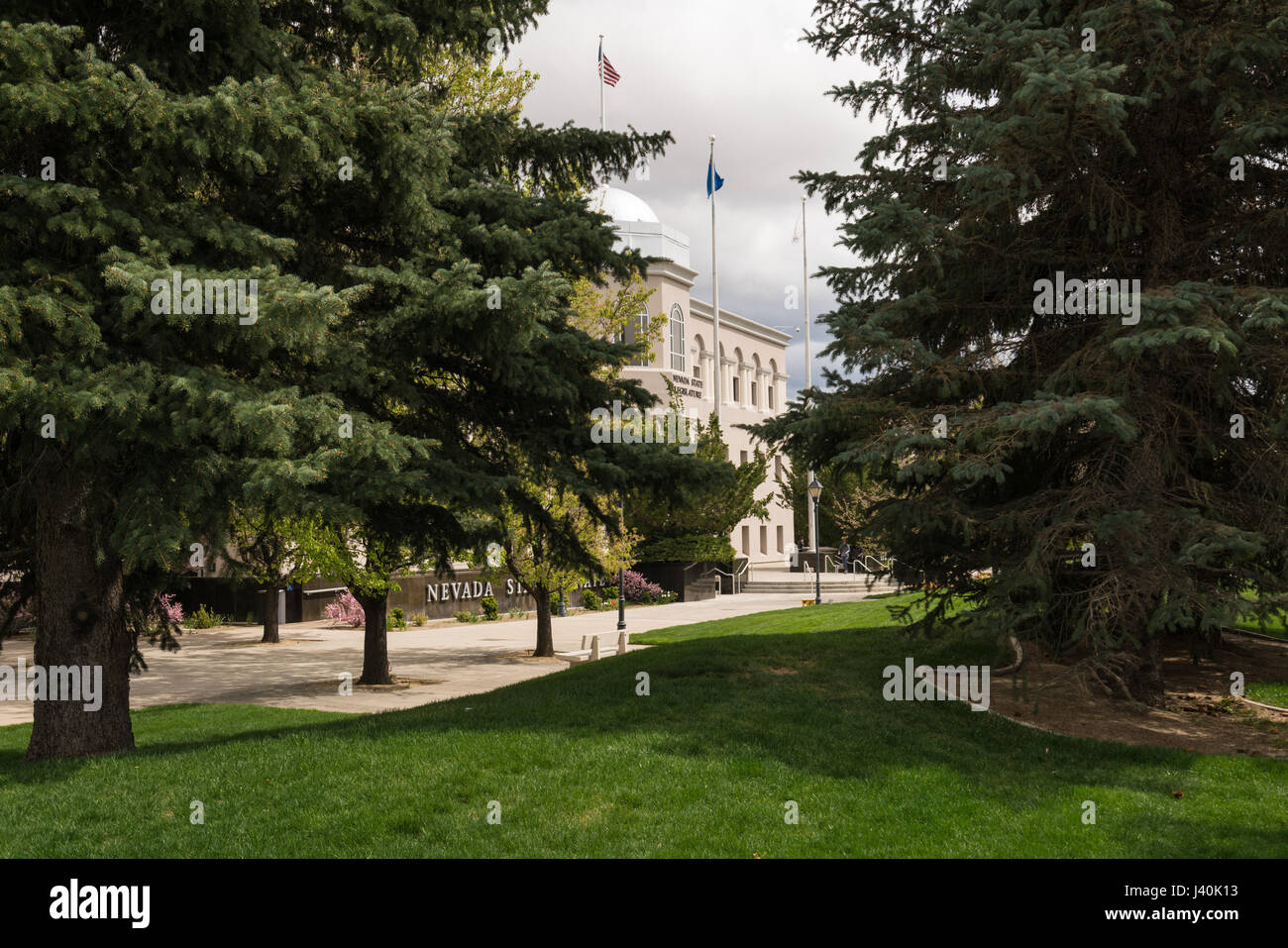 Nevada State Legislature building entrance in Carson City Stock Photo ...
