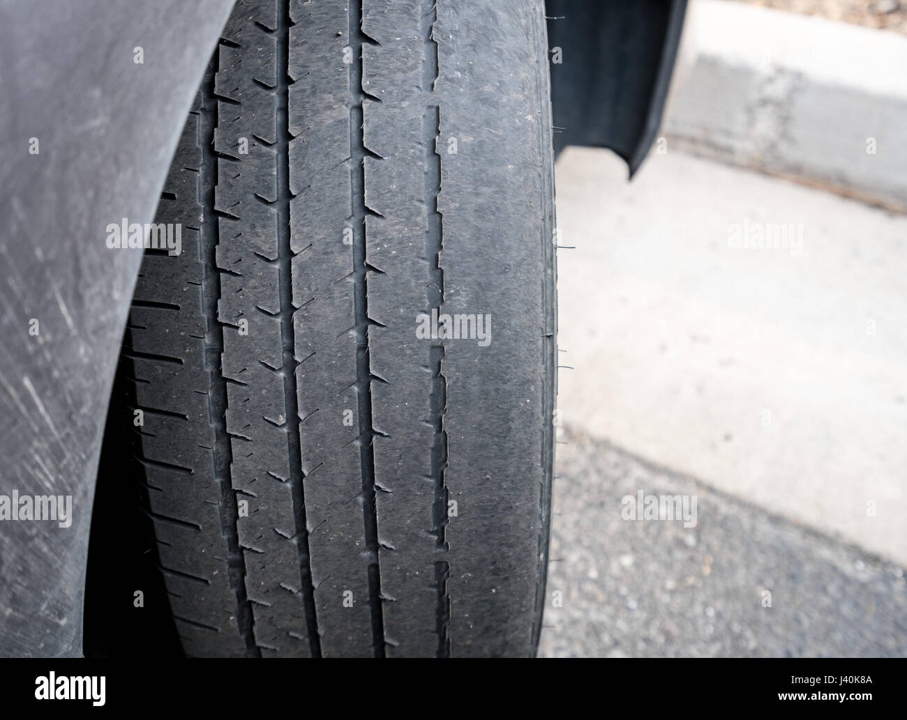Car tire tread worn hi-res stock photography and images - Alamy