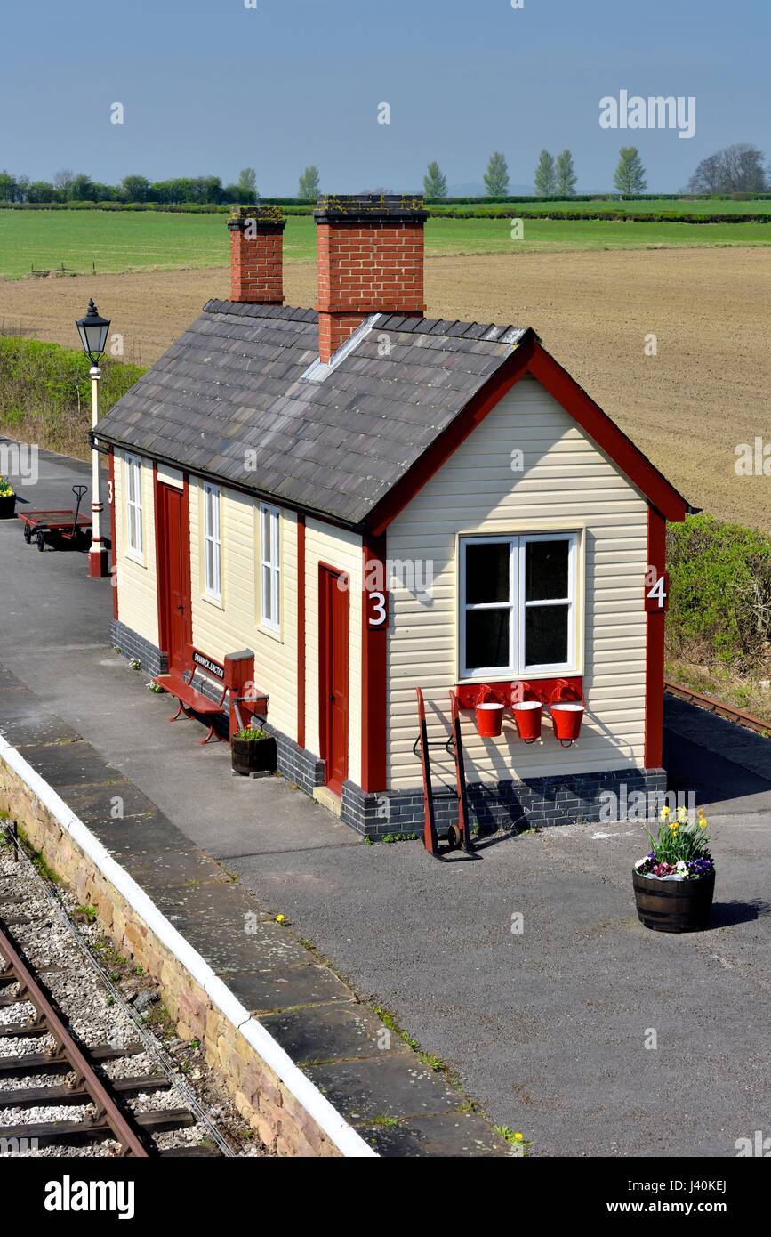 Restored timber building at Swanwick station Butterley Midland Railway ...