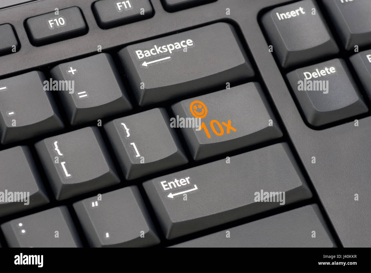 Computer keyboard with thank you key hi-res stock photography and ...