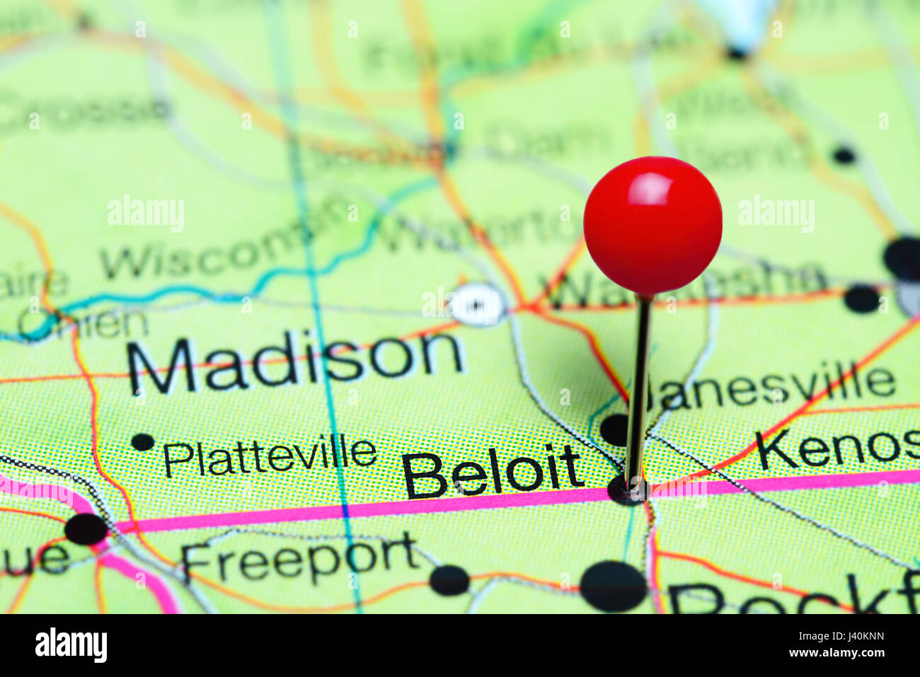 Map of beloit hi-res stock photography and images - Alamy