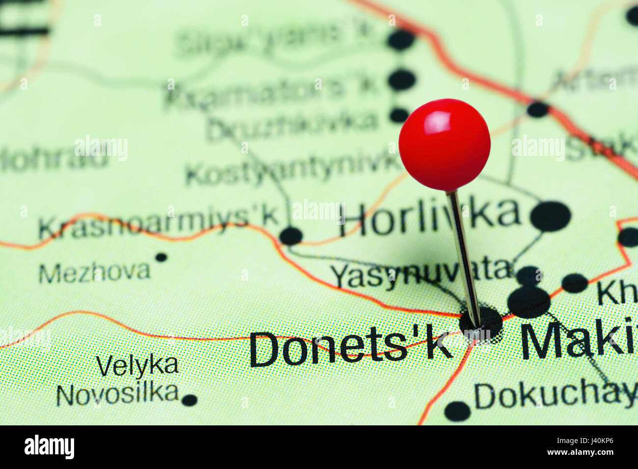 Map of donetsk hi-res stock photography and images - Alamy