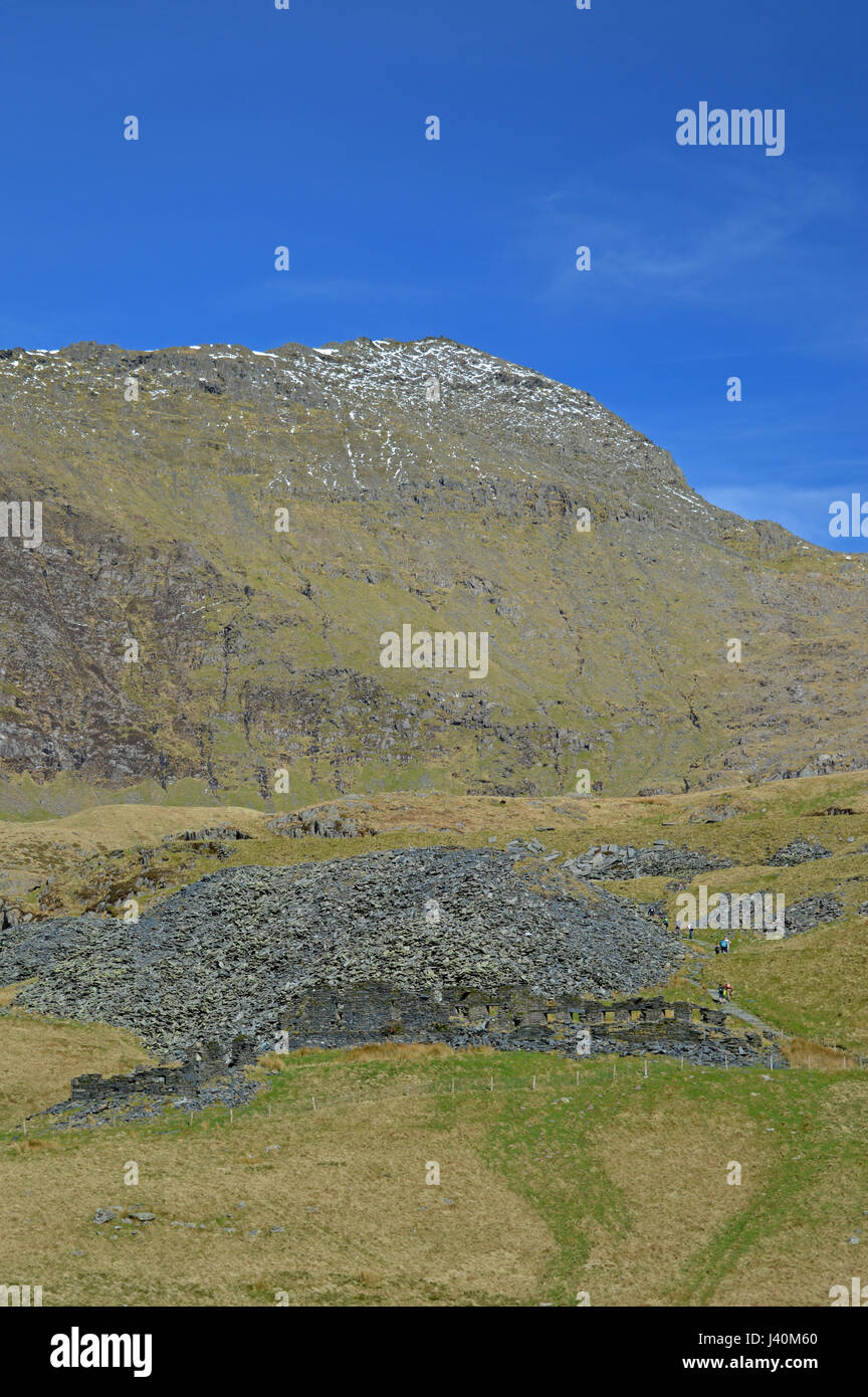 Slate Quarry on Watkin Path Stock Photo - Alamy