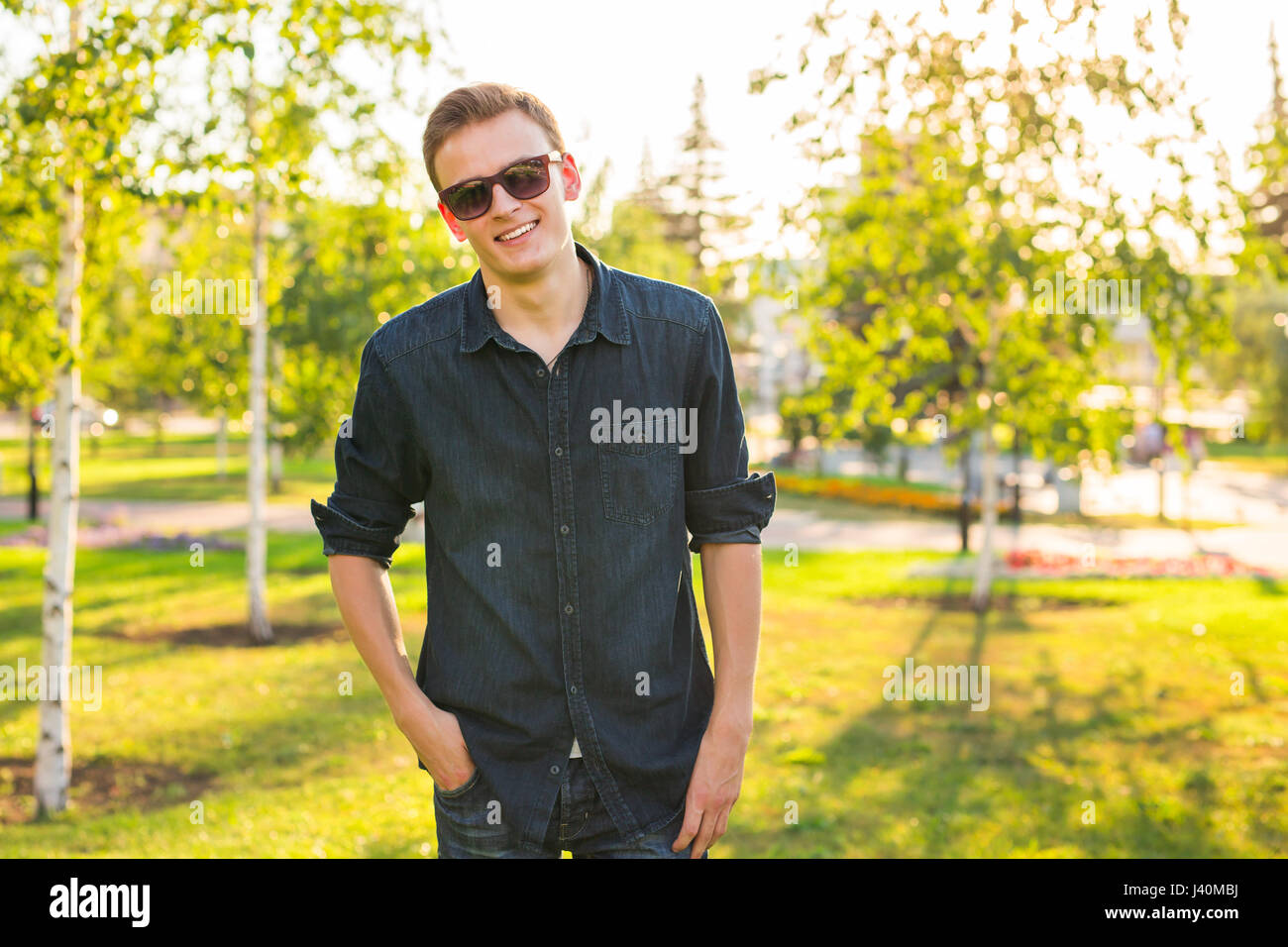 Fashion People And Lifestyle Concept Close Up Portrait Of Happy