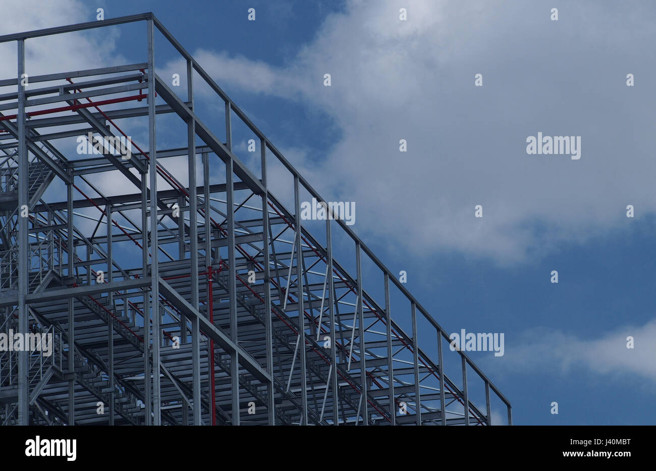 Large scale scaffolding on construction site Stock Photo - Alamy