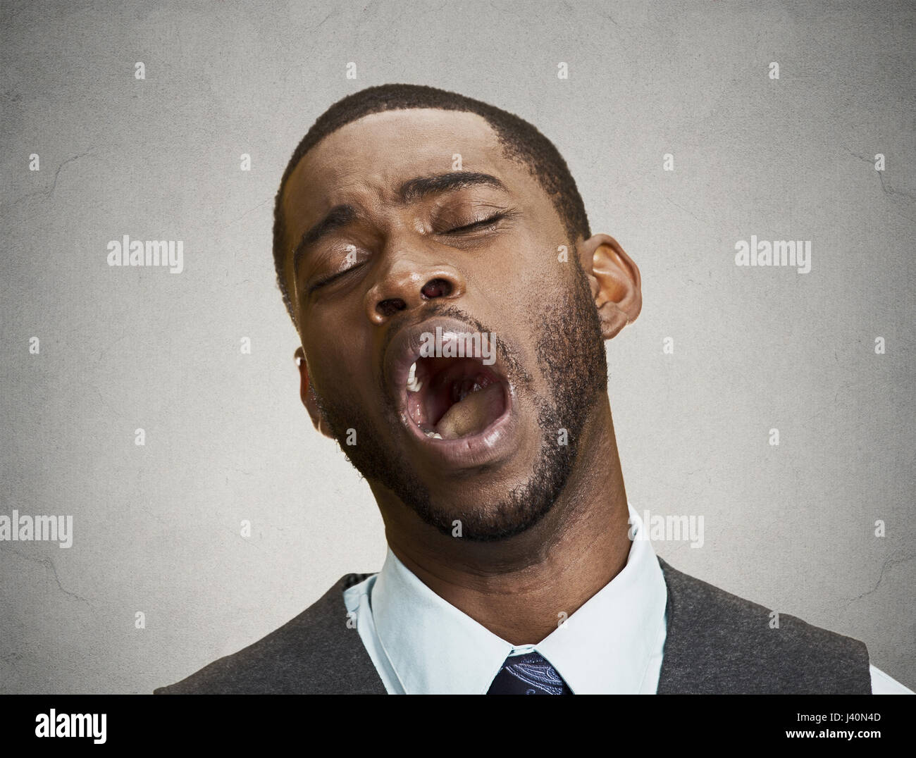 Yawning Human Face