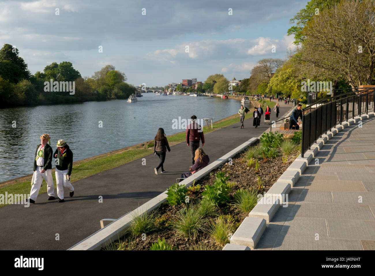 UK, England, Surrey, Kingston upon Thames river scene Stock Photo - Alamy