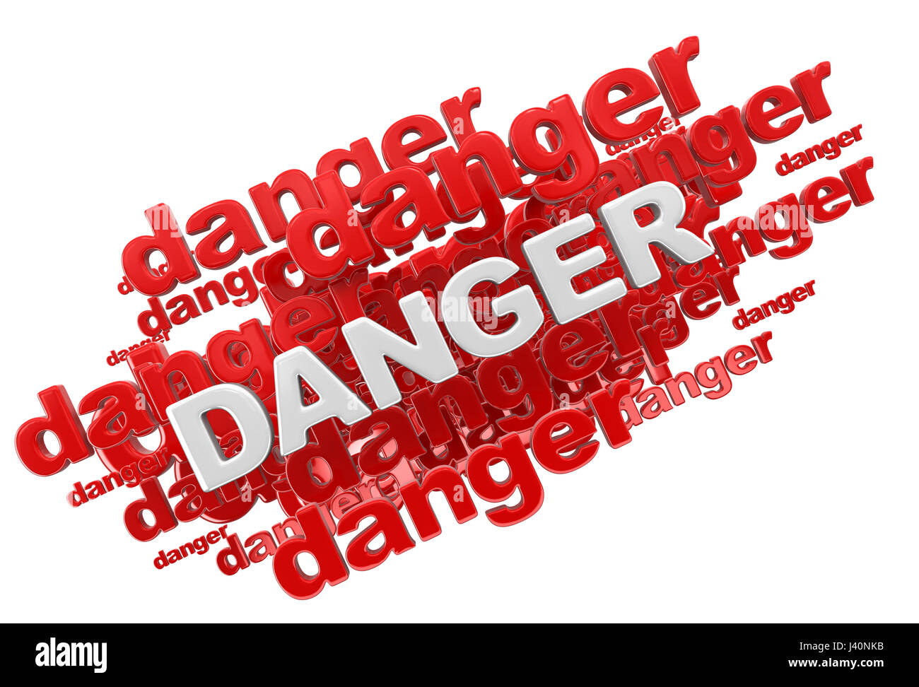 Word danger. Image with clipping path Stock Photo - Alamy