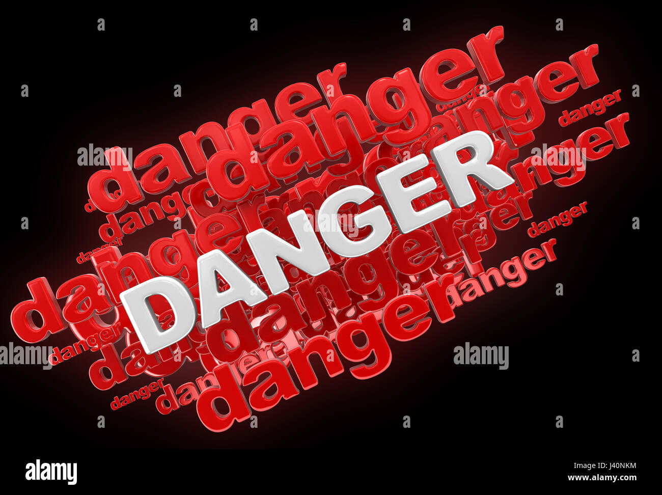 Word danger. Image with clipping path Stock Photo - Alamy